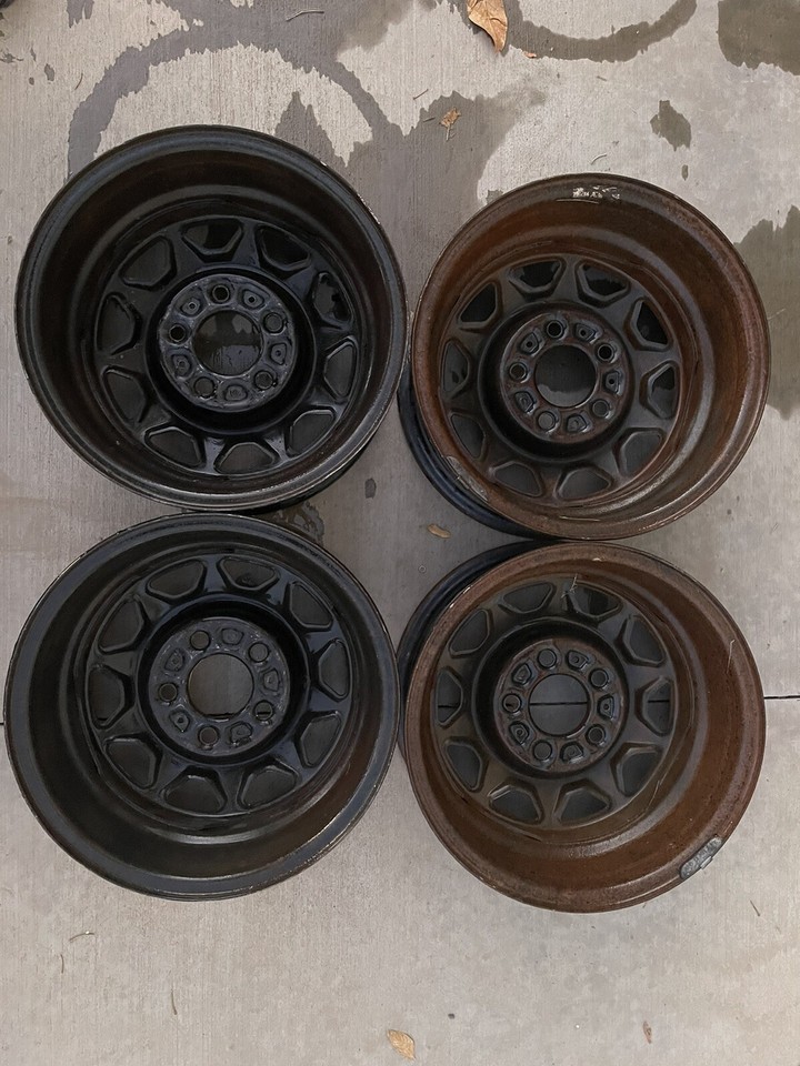 AMC Gremlin Hornet Pacer Factory Rally Wheel Set Rare | Genuine OEM