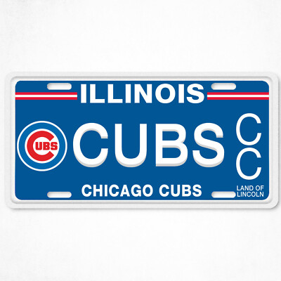 Chicago Illinois Cubs Personalize ANY TEXT YOUR NAME Aluminum License ...