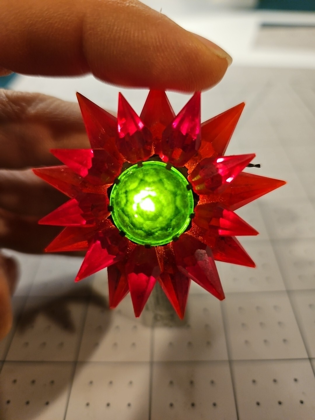 Vintage 1930s Matchless Star Double Star Light Bulb Red With Green ...