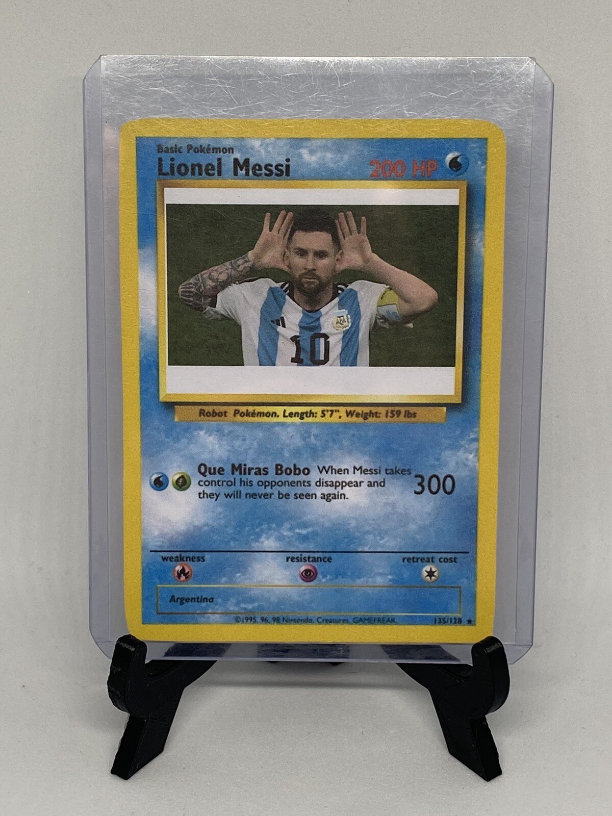 Lionel Messi Pokémon Card Sticker Argentina | eBay