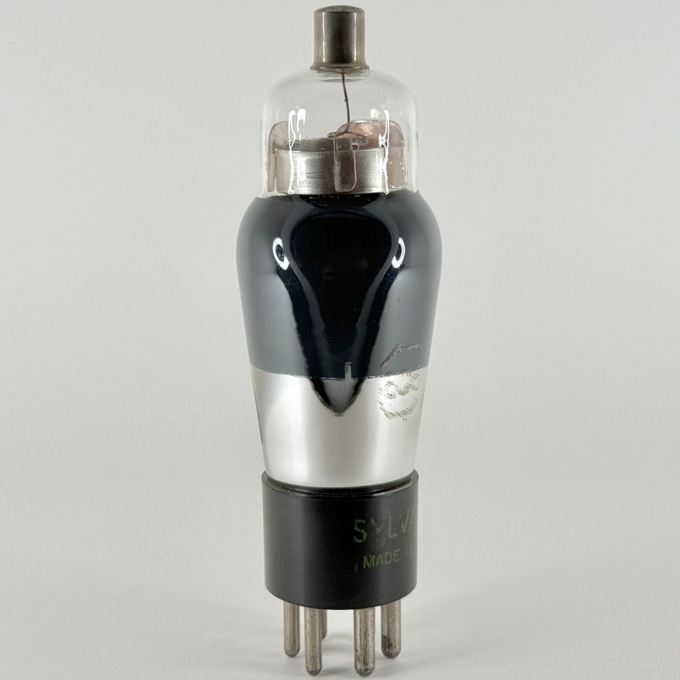 (1) Tested Sylvania 6C6 Tube Date Code T9R Sharp Cutoff Pentode Vacuum ...