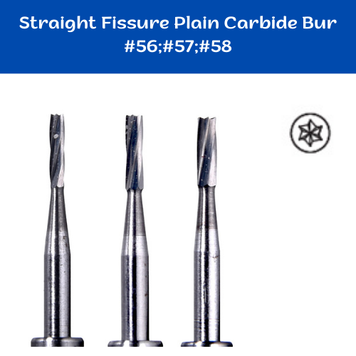 UP TO 100 Dental FG #56;57;58 Straight Fissure Plain Carbide Bur Normal ...