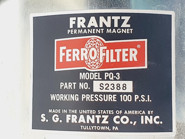 FRANTZ PQ-3 FERRO FILTER S2388 Permanent Magnet Separator for sale ...