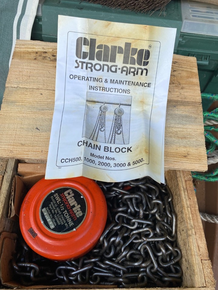Chain hoist by Clarke strongarm BRAND NEW | eBay UK
