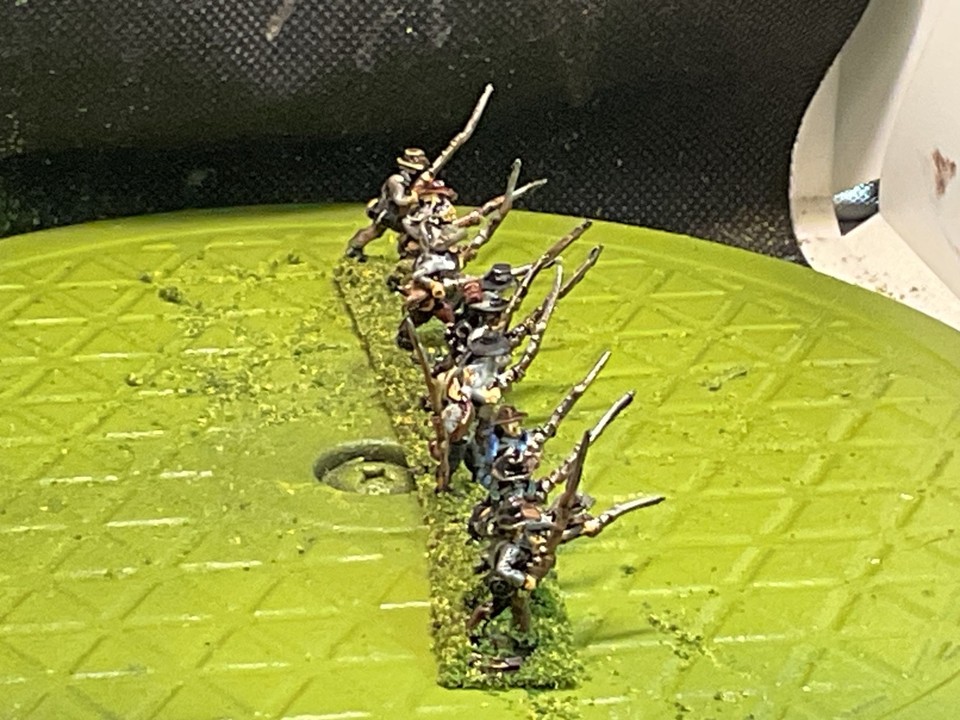 15mm Painted ACW Confederate Regiment . 12 Figs. | eBay