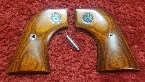 Factory Ruger XR3-RED Framed Rosewood Blackhawk or Single Six Grips ...
