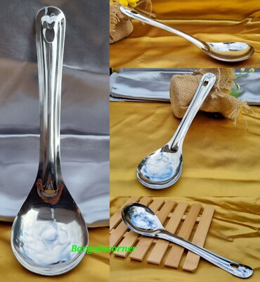 Serving Spoon (SQ1) Solid Stiring Cooking Spoon Curry Rice Buffet Spoon ...