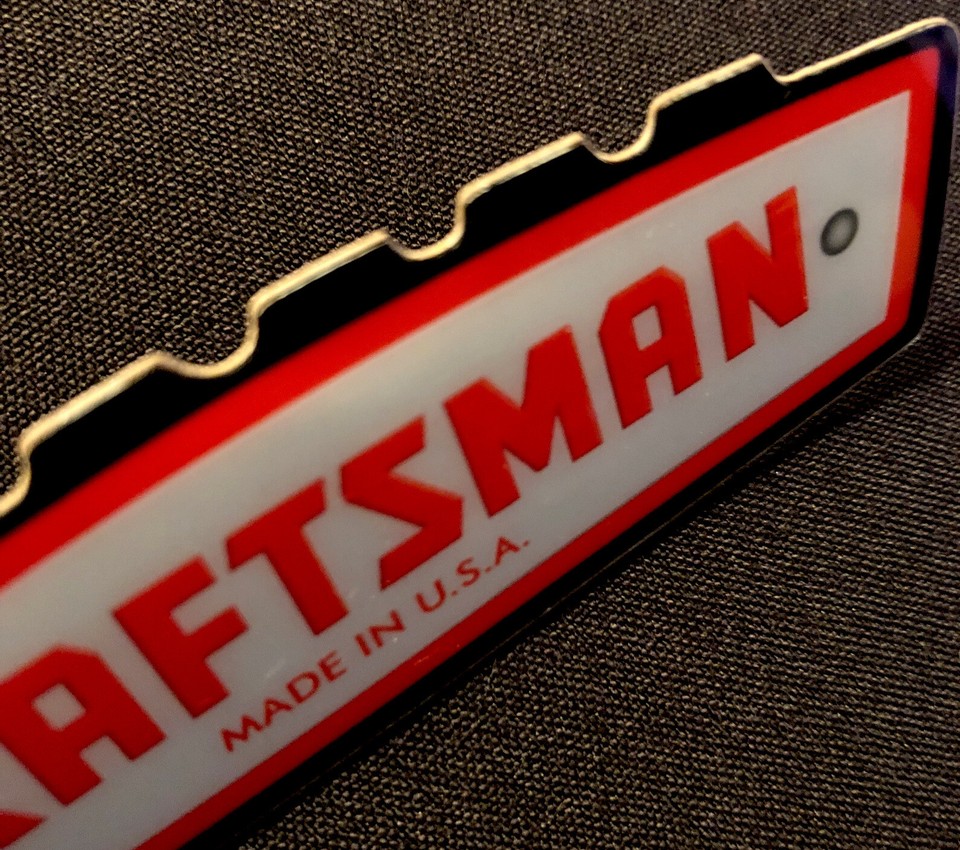 CRAFTSMAN STICKER "MADE IN USA" 4“ X 1 1/4" GLOSSY THICK WATERPROOF ...