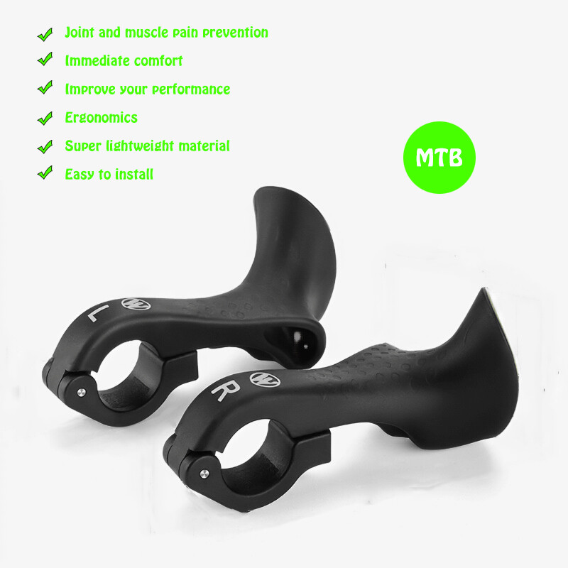 MTB Inner Bar Ends Mini Ergonomic Handlebar Ends for Mountain Bike 22 ...