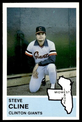 1982 Fritsch Clinton Giants Steve Cline Clinton Giants #3 | eBay