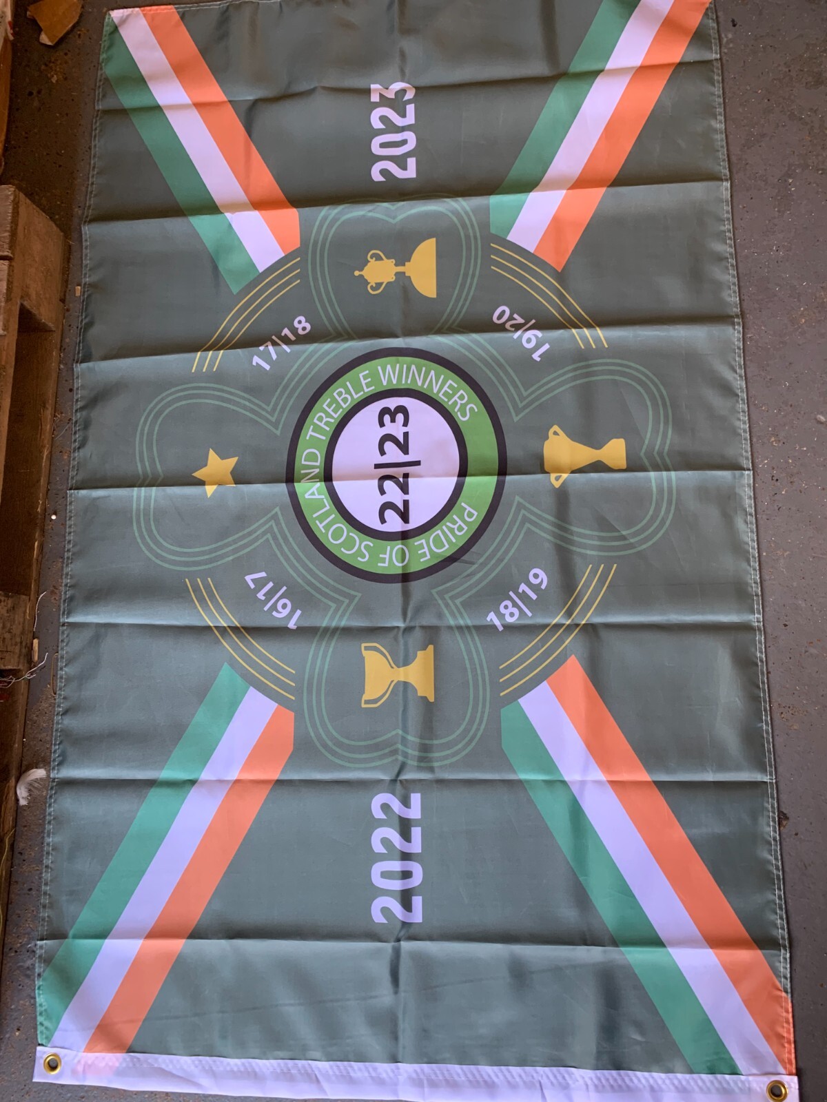 Celtic fc Flag treble winners 2023 flag 5x3 Fans Flag celtic football ...