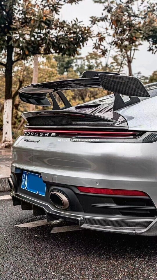 FOR PORSCHE TURBO S 911 992 HALF CARBON FIBER REAR TRUNK SPOILER WING ...