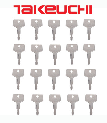20X Takeuchi H806 Excavator & Track Loader Equipment Keys Ignition Key ...