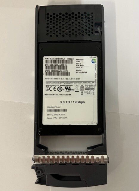X357A - NetApp 3.8TB SSD SAS 2.5" HDD for DS224C , DS224C 24 bay ...