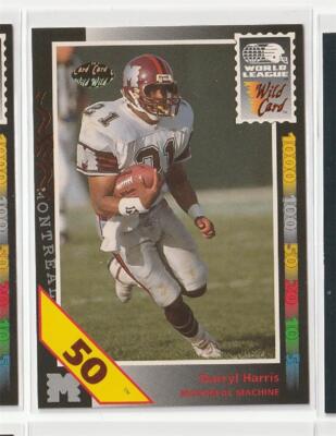 Darryl Harris 50 Stripe RC 1992 Wild Card #8 - Aliz | eBay