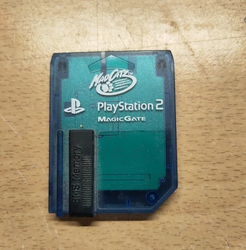 CARTE MÉMOIRE MAGIC GATE "MAD CATZ " PS2 * MEMORY CARD * 8 MB* BLEUE ...