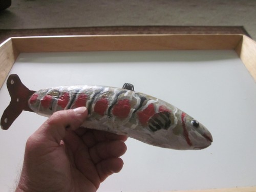Spearing Folk Art Fish Decoy | eBay