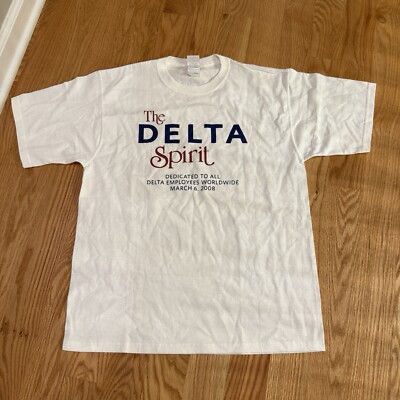 Vintage Delta Spirit 2008 Employee Dedication shirt Size L | eBay