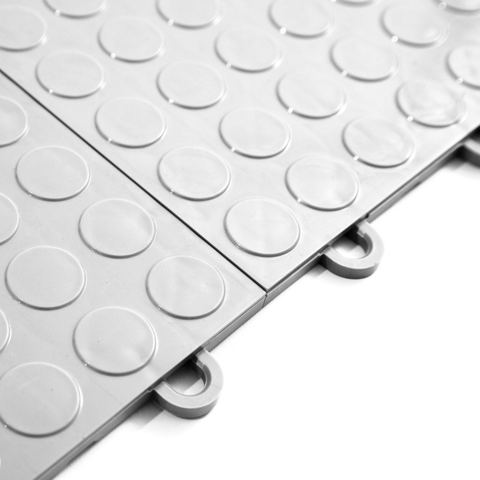 FlooringInc Nitro Coin Pattern Interlocking Garage Flooring Tiles, 12 ...