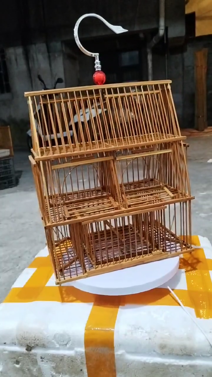 New 6-Door Bambo Birdcage Repeating Trap Cage for Birds Catch Birds ...