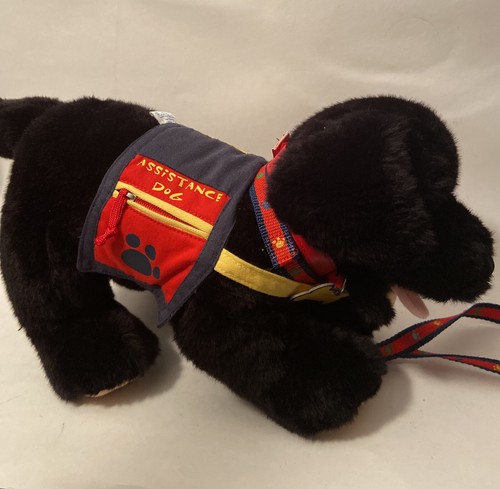 Build-A-Bear LITTLE BLACK LAB PUPPY DOG 7" Plush STUFFED w/Assistance ...