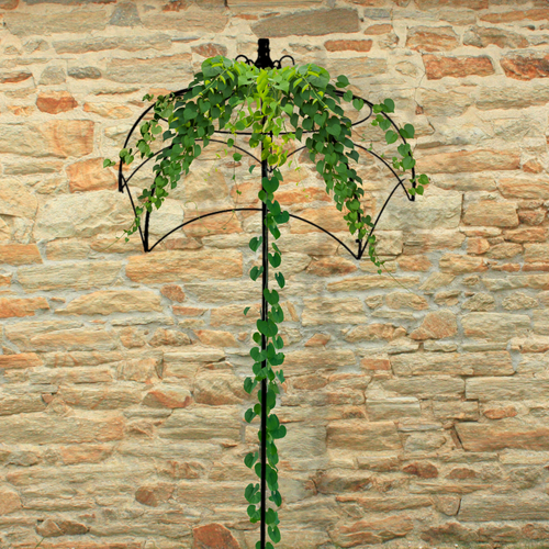 Metal Umbrella Plant Support Outdoor Rose Arch Climber Trellis Flower ...