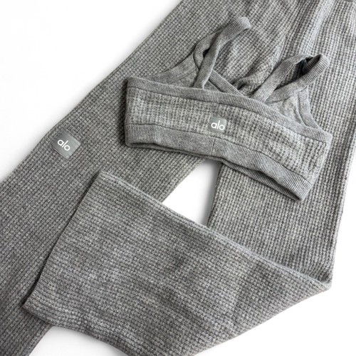 alo yoga set small gray cashmere loungewear | eBay