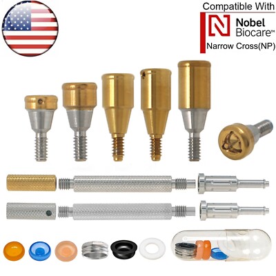 US Fits Nobel Biocare NP Dental Locator Attachment Abutment 1-5mm Male ...