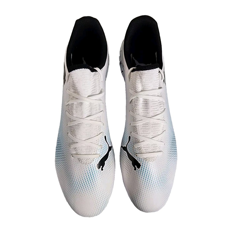 PUMA Future 7 Play FG/AG Adult Soccer Cleats 107723 01 WHITE BLACK PINK ...