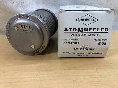 ALWITCO M05 0111005 Air Muffler 1/2'' MPT 125 PSI Max Pressure (5707 ...