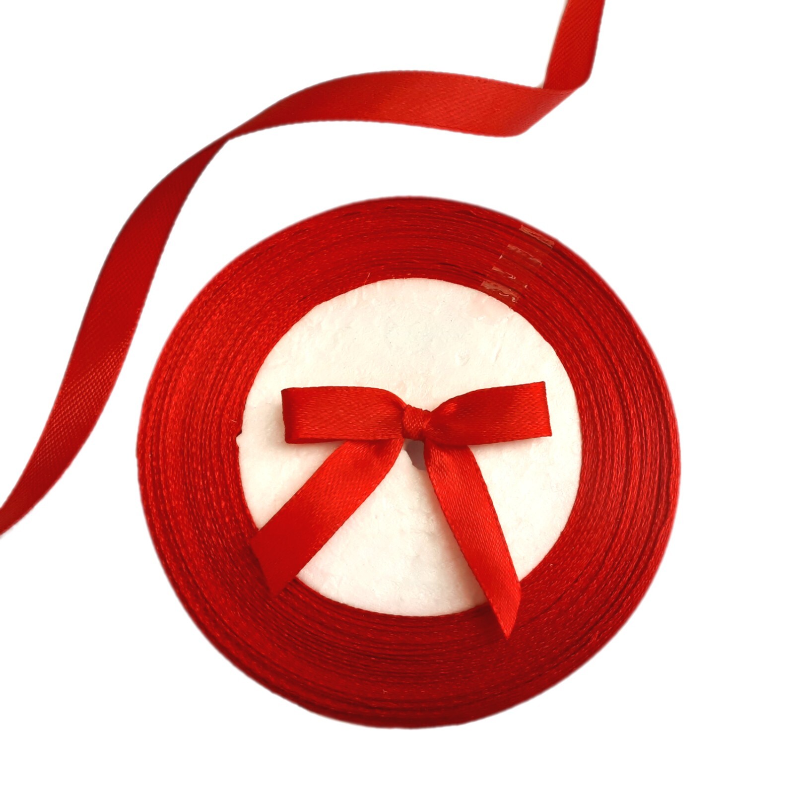 Red Satin Ribbons 10mm & 25mm Wide , 2m to 200m DIY Crafts, Decor, Gift ...