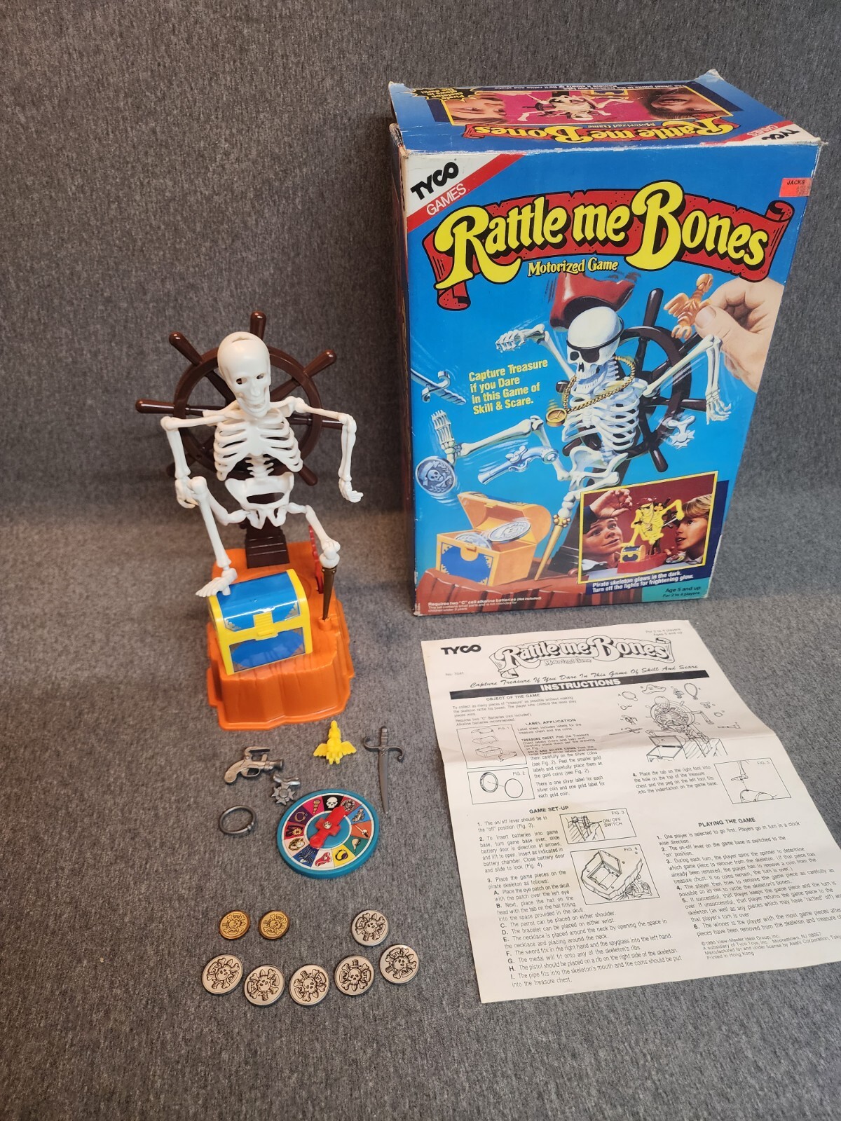 Vintage Rattle Me Bones Ideal Game Incomplete Read | eBay