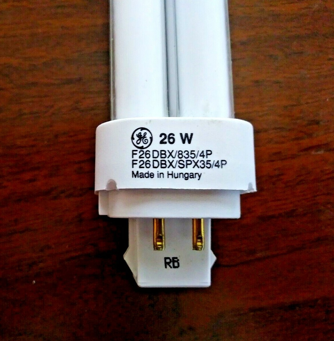 Lot of 4 GE Biax D/E 26W Compact Fluorescent Bulbs F26DBX/SPX35/4P ...
