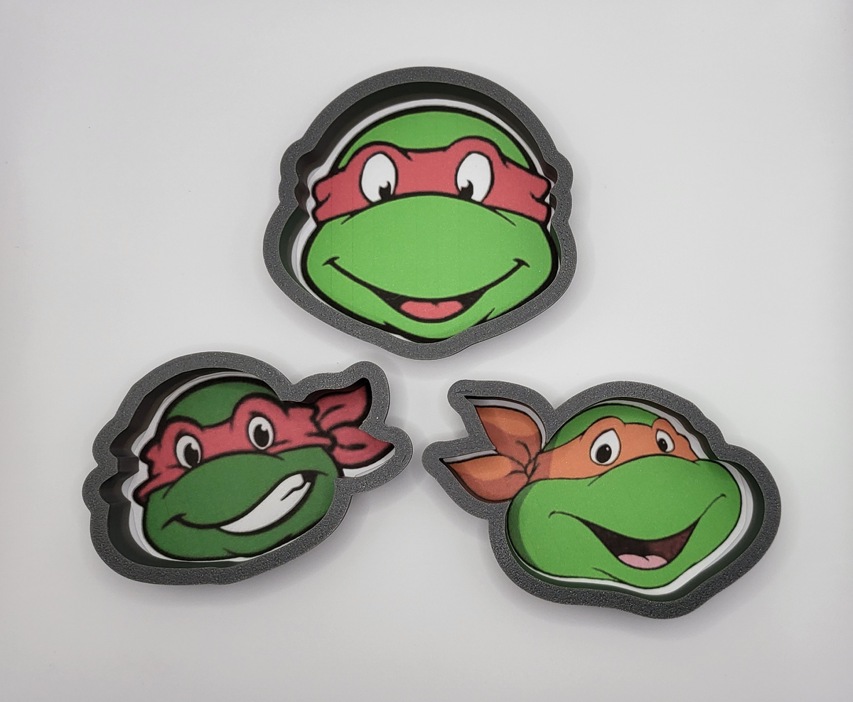 Ninja Turtle Head Cut Out Teenage Mutant Ninja Turtles Sticker Pack