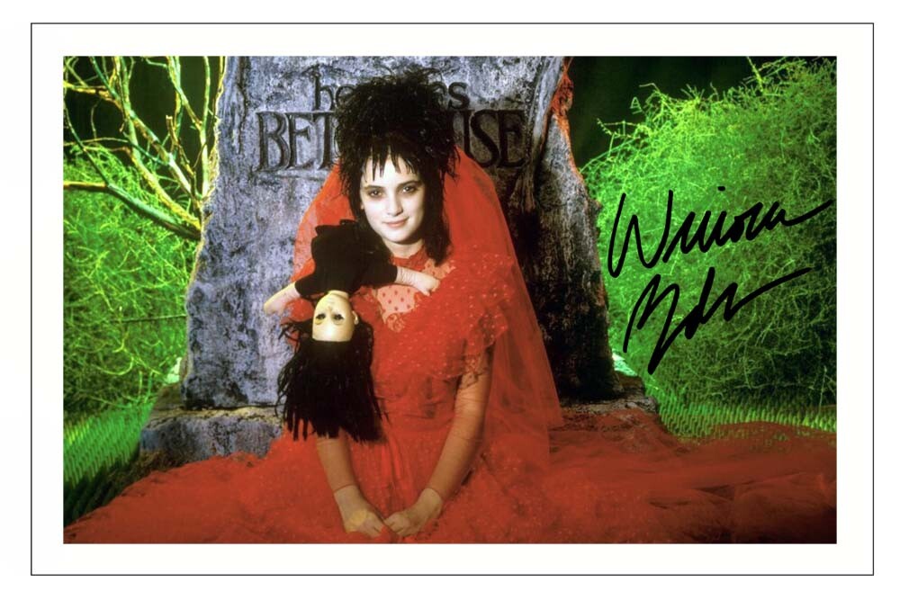 WINONA RYDER Signed Autograph PHOTO Gift Signature Print BEETLEJUICE | eBay