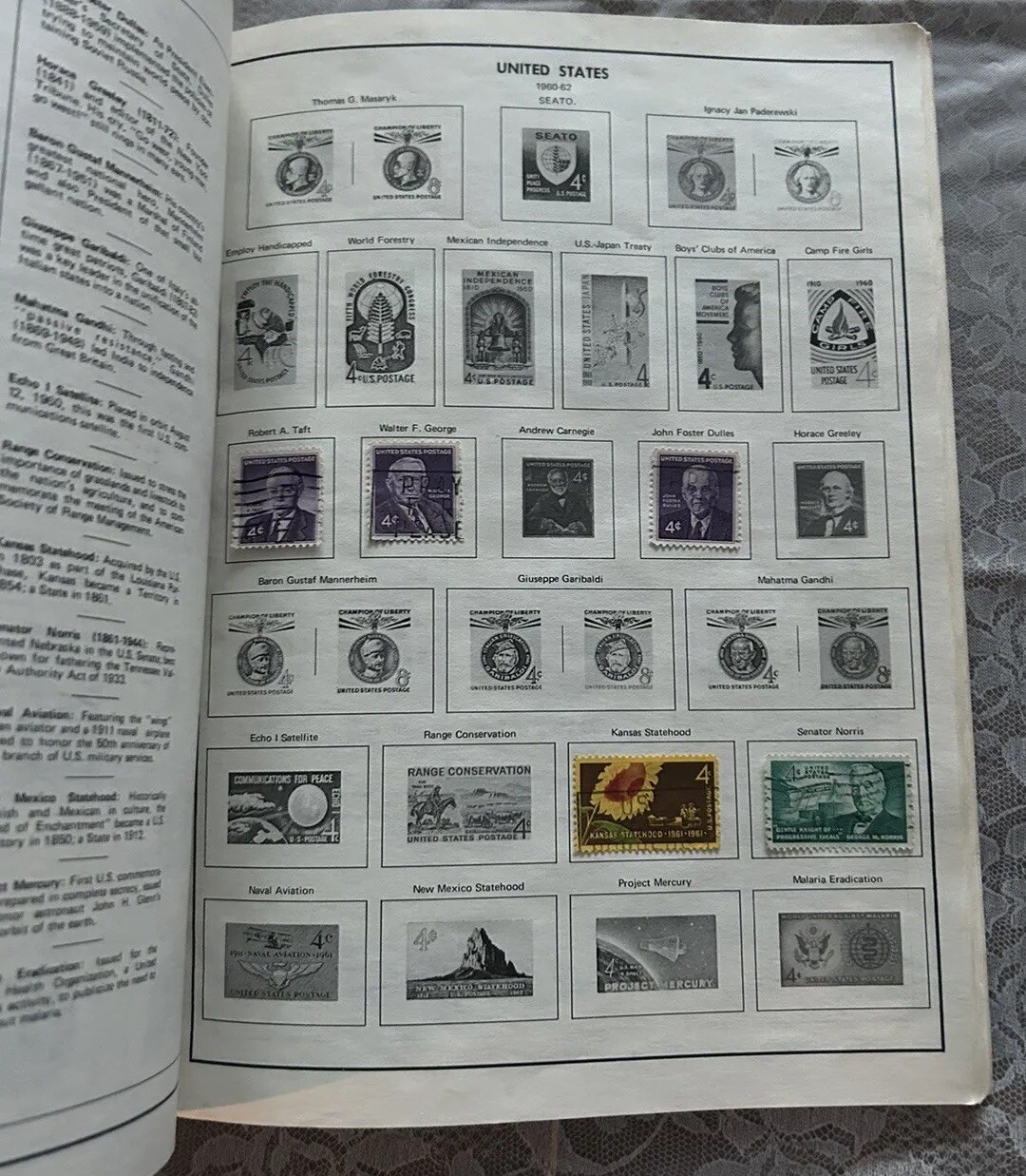 1974 Harris Freedom Stamp Album-United States-Many Stamps Included ...