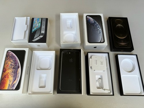 Lot of 5 Apple iPhone Empty Boxes for 4/7 PLus/ XR/ 12 Pro Max | eBay