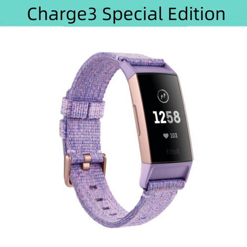 Fitbit Charge 3 Special Edition Purple Activity Tracker Lavender Woven ...