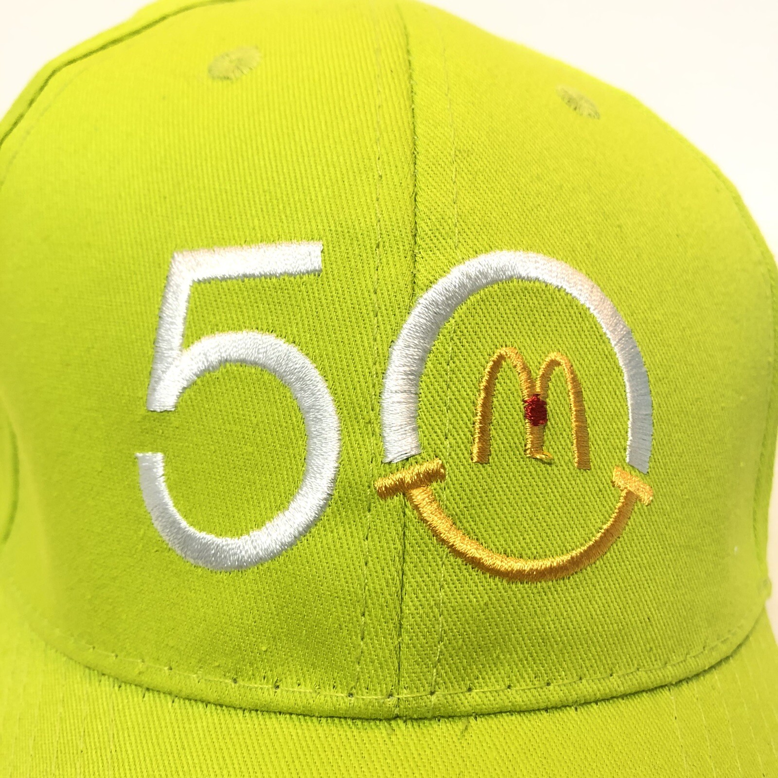 SET OF 2 MCDONALDS 50 YEARS EMPLOYEE HATS CAPS NEW AD… - Gem