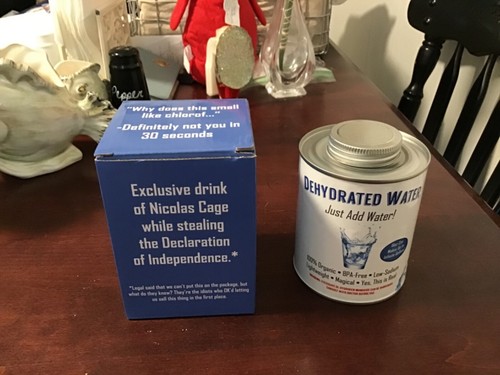 Dehydrated Water 16Oz Empty Can Funny Gag Gift or Joke Prank by Witty ...