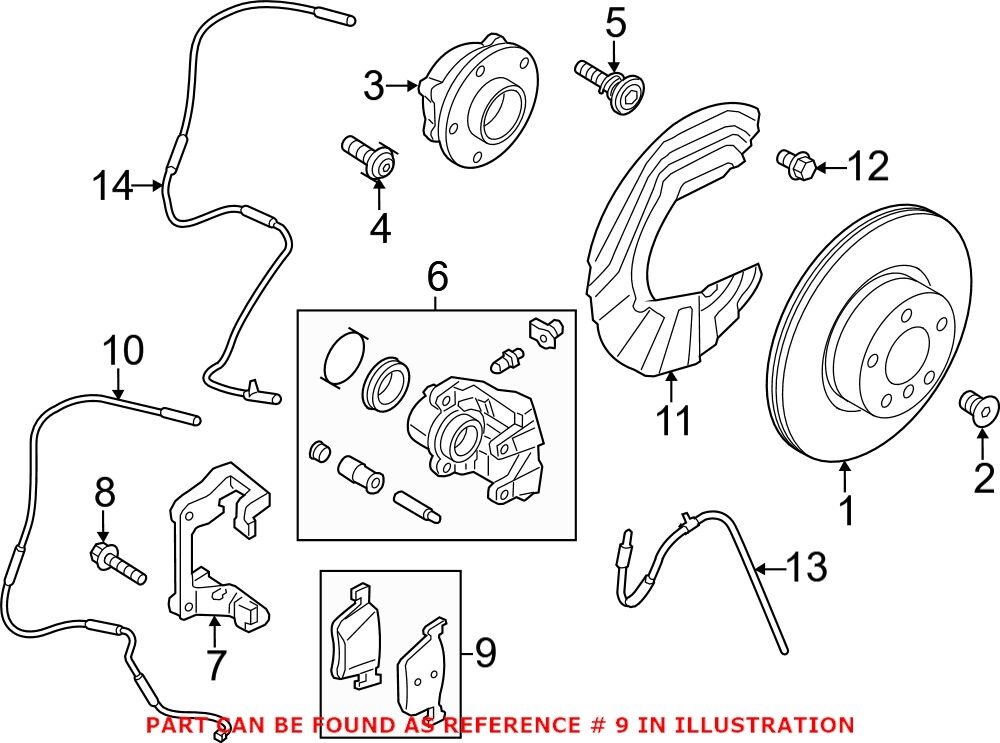 Genuine OEM Front Disc Brake Pad Set for BMW 34106884497 | eBay