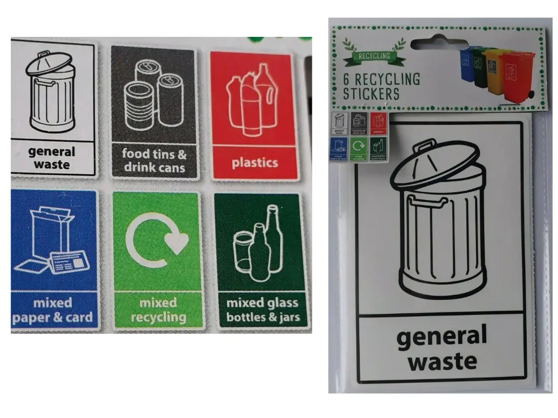 Recycling And Waste Stickers