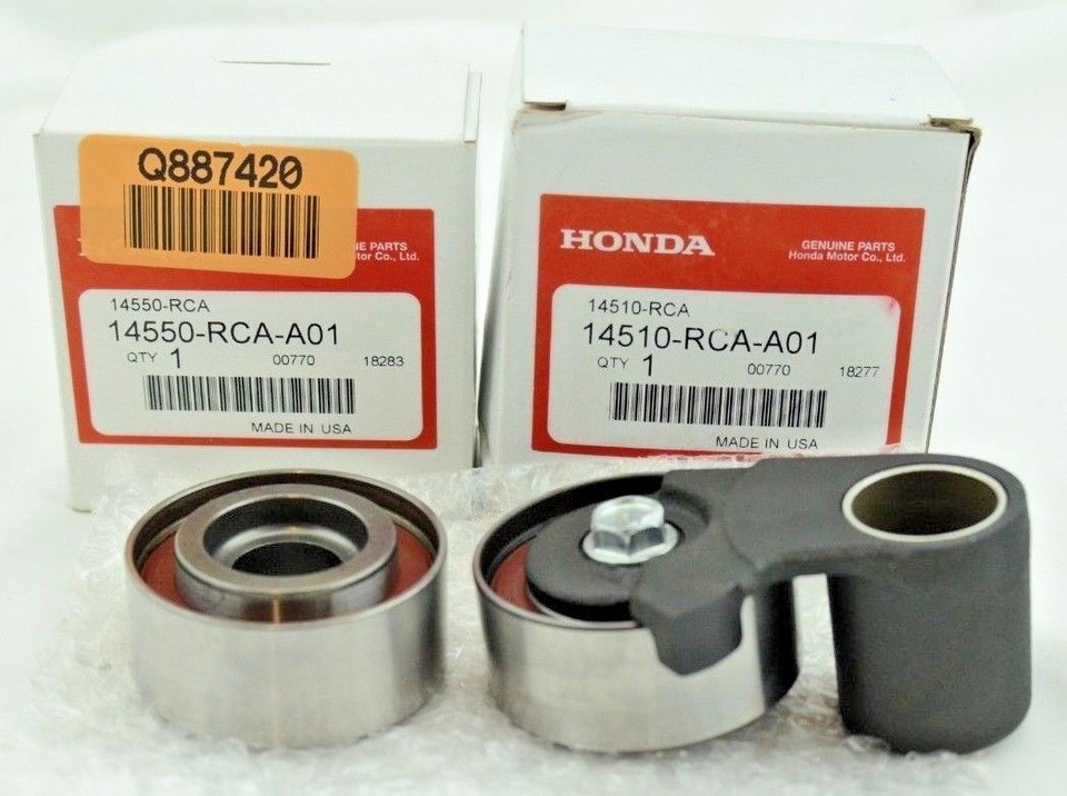 NEW Genuine OEM Honda Acura Adjuster Idler Timing Belt Set 14550/14510 ...