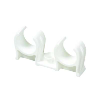 Snap In Double Open Pipe Clip 15mm 22mm Various Usages Choice Of Qty ...