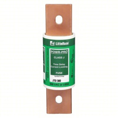 Littlefuse JTD : 300 A, 600V AC, 3-3/8 in L x 7-1/8 in dia Fuse Size ...