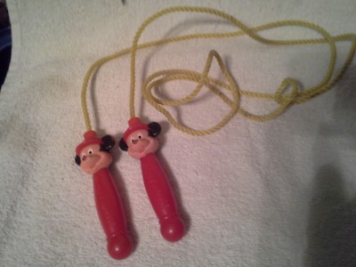 Vintage Walt Disney Production Mickey Mouse Jump Rope 5" Handles | eBay