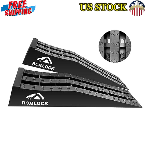 Car Ramps Jack Support Vehicle 10000lbs 2 Pack Low Profile Parking ...