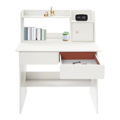 Kids Study Desk with 2 Drawers for Kids 5-12 Years, Girls Desk for ...