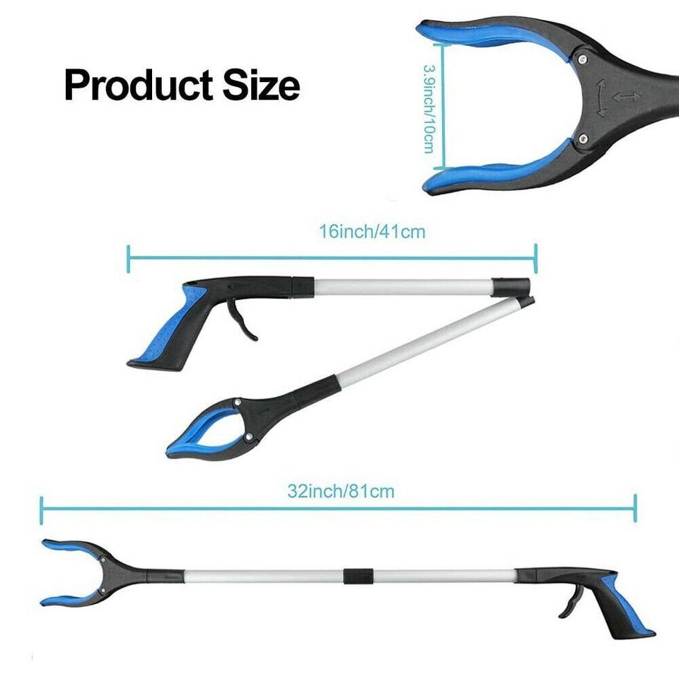 32" Grabber Reacher Tools, Foldable Assist Tool, Reacher Grabber ...