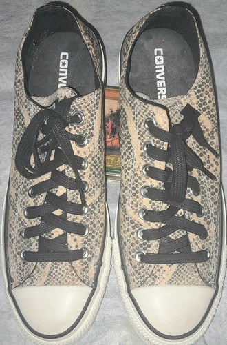 Converse All Star Snakeskin Pattern Low Cut Mens Size 9. Never Worn New ...